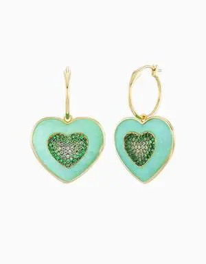 EMILY P. WHEELER Rock Heart Earrings - One-color