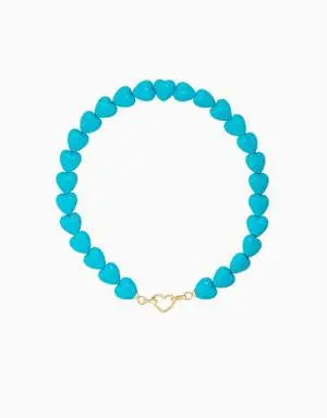EMILY P. WHEELER Heart Beads Necklace - Blue
