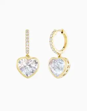 EMILY P. WHEELER Moonstone And Diamond Drop Earrings - One-color
