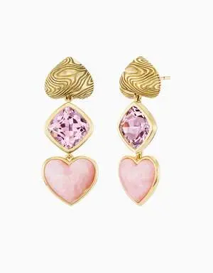 EMILY P. WHEELER Ripple Heart Drop Earrings - One-color