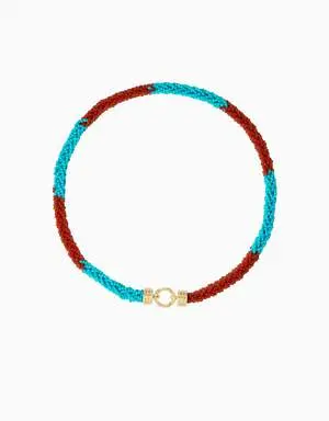 EMILY P. WHEELER Beaded Rope Necklace - Red