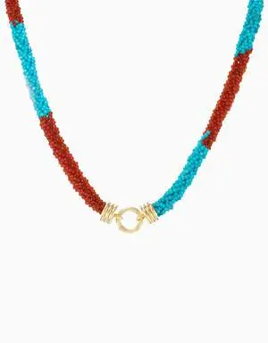 EMILY P. WHEELER Beaded Rope Necklace - Red