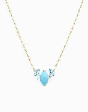 EMILY P. WHEELER Batik Turquoise And Topaz Necklace - One-color
