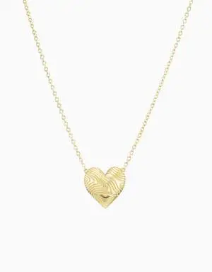EMILY P. WHEELER Ripple Heart Necklace - One-color