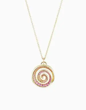 EMILY P. WHEELER Spiral Sapphire Pendant Necklace - One-color