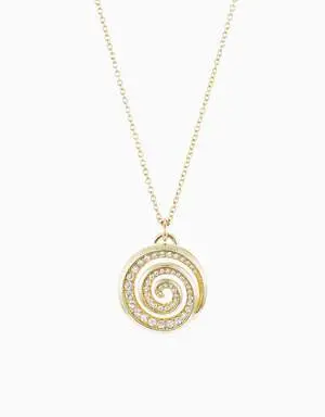 EMILY P. WHEELER Spiral Pendant Necklace - One-color