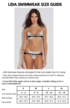 LIDA SWIMWEAR Eleni Bikini Crop Top - Lilac
