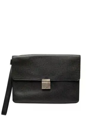 LOUIS VUITTON 2002 Taiga Selenga Clutch - Black