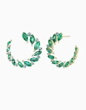 EMILY P. WHEELER Pollack Bypass Hoop Earrings - One-color