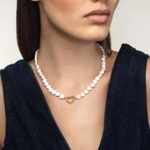 EMILY P. WHEELER Conch Shell Beaded Necklace
