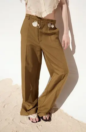Deluc Bari Wide Leg Pants - Army
