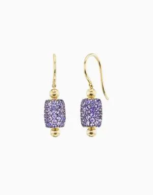 EMILY P. WHEELER Barrel Drop Earrings Purple