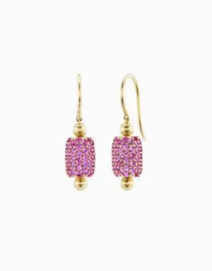 EMILY P. WHEELER Barrel Drop Earrings - Pink