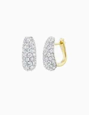 EMILY P. WHEELER Holly Hug Diamond Earrings - White