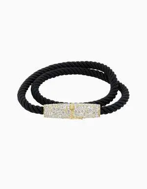 EMILY P. WHEELER Silk Wrap Bracelet - Black