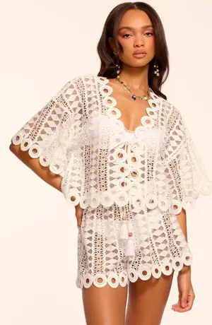 Ramy Brook Hilda Lace Cover-up Shorts