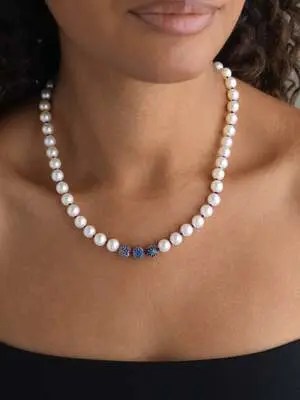 EMILY P. WHEELER Pearl And Sapphire Layered Necklace - White