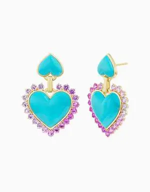 EMILY P. WHEELER Queen Of Hearts Earrings - Pink