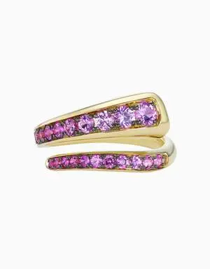 EMILY P. WHEELER Wrap Ring With Pink Sapphires - One-color