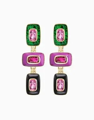 EMILY P. WHEELER Patchwork Dangle Earrings - Purple