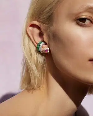 EMILY P. WHEELER Emerald Jungle Ear Cuff