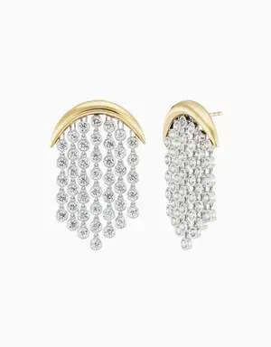 EMILY P. WHEELER Fringe Diamond Earrings - White