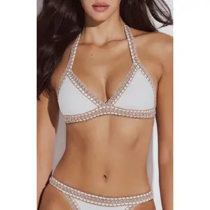 LIDA SWIMWEAR Athena Triangle Bikini Top - Ivory