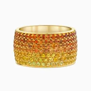 EMILY P. WHEELER Sunrise Ombre Cigar Ring - Yellow
