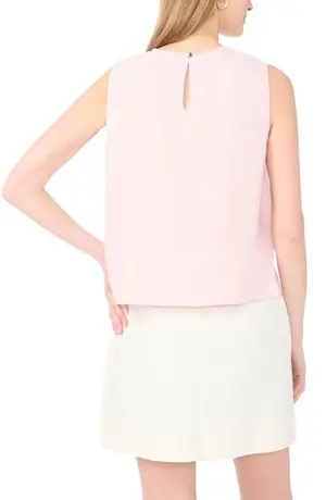Vince Camuto Sleeveless Rosette Neckline Top