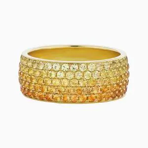EMILY P. WHEELER Baby Sunrise Ombre Cigar Band - Yellow
