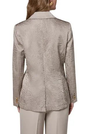 Donna Karan New York Textured One-button Blazer