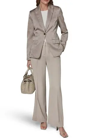 Donna Karan New York Textured One-button Blazer