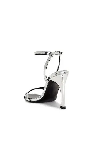 ROTATE BY BIRGER CHRISTENSEN Metallic Leather Strappy Stiletto Sandal