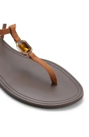 Aldo Ankle Strap Sandal - Medium Brown
