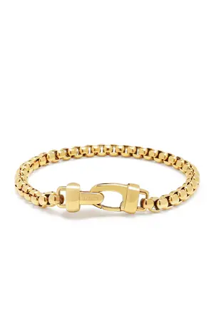NIALAYA Box Chain Bracelet - Gold