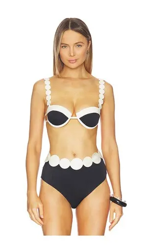 ANCORA Solara Bikini Top - Black & White
