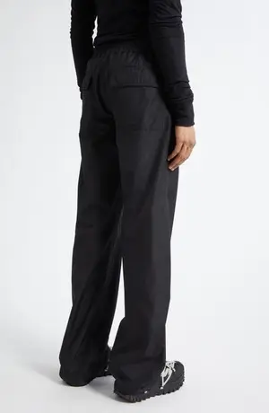 Moncler Straight Leg Taffeta Pants