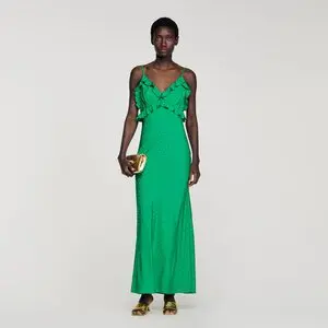 Sandro V Neck Evening Dresses