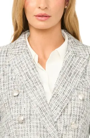 Halogen Double-breasted Tweed Blazer