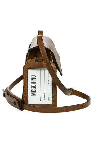 Moschino Id Leather & Canvas Crossbody Bag