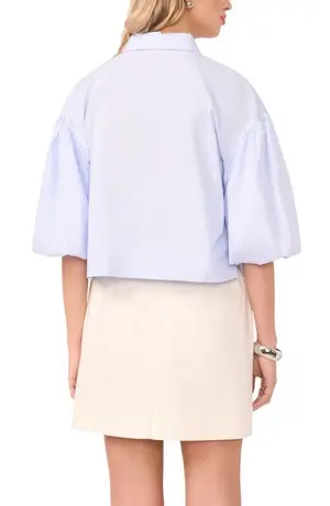 Vince Camuto Puff Sleeve Boxy Shirt
