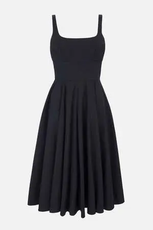 EMILIA WICKSTEAD Fit & Flare Dress - Black