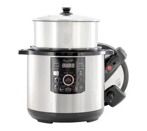 MEGACHEF 12 Quart Steel Digital Pressure Cooker - One-color