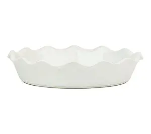 10 STRAWBERRY STREET Delano Ruffled Pie Dish - One-color