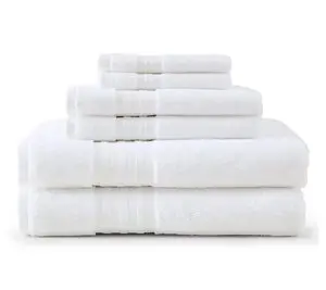 MARTHA STEWART Martha Steweart Skyland Manor White 6-piece Cot Ton Towel Set - One-color