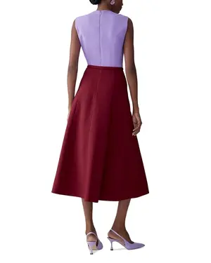 Carolina Herrera Sleeveless Colorblocked Dress