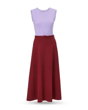 Carolina Herrera Sleeveless Colorblocked Dress