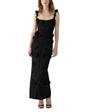 Carolina Herrera Crocheted Sequinned Gown