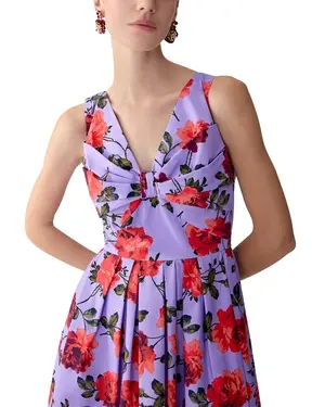 Carolina Herrera Bow Bodice A-line Dress