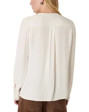 Whistles Draped Ruffle Blouse